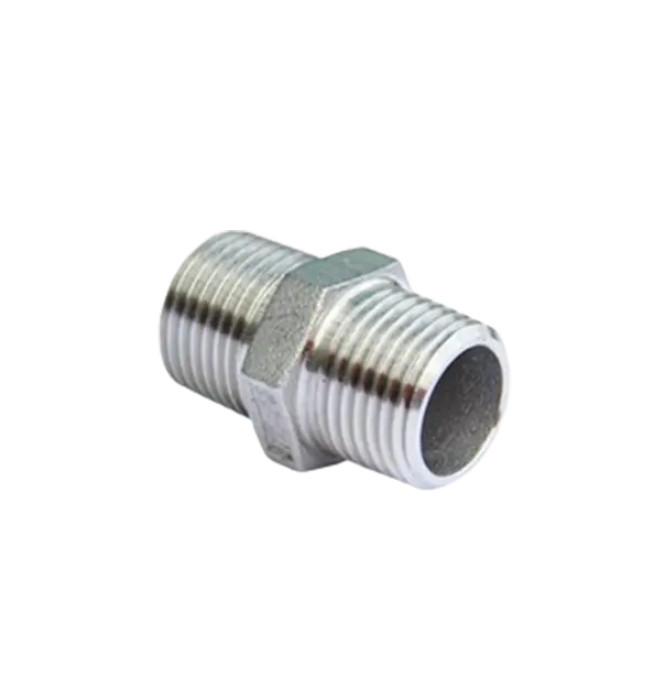 Stainless Steel Hexagon Nipple Male Threaded Compression Pipe Fitting ...