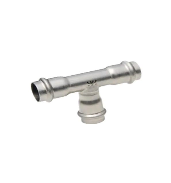 Equal Tee Pipe Fitting, Stainless Steel V Profile Press Fittings | WEGS